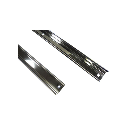 Mar-K 110106 Angle Srips Pol Stainless 40-46 Chevy Short Step