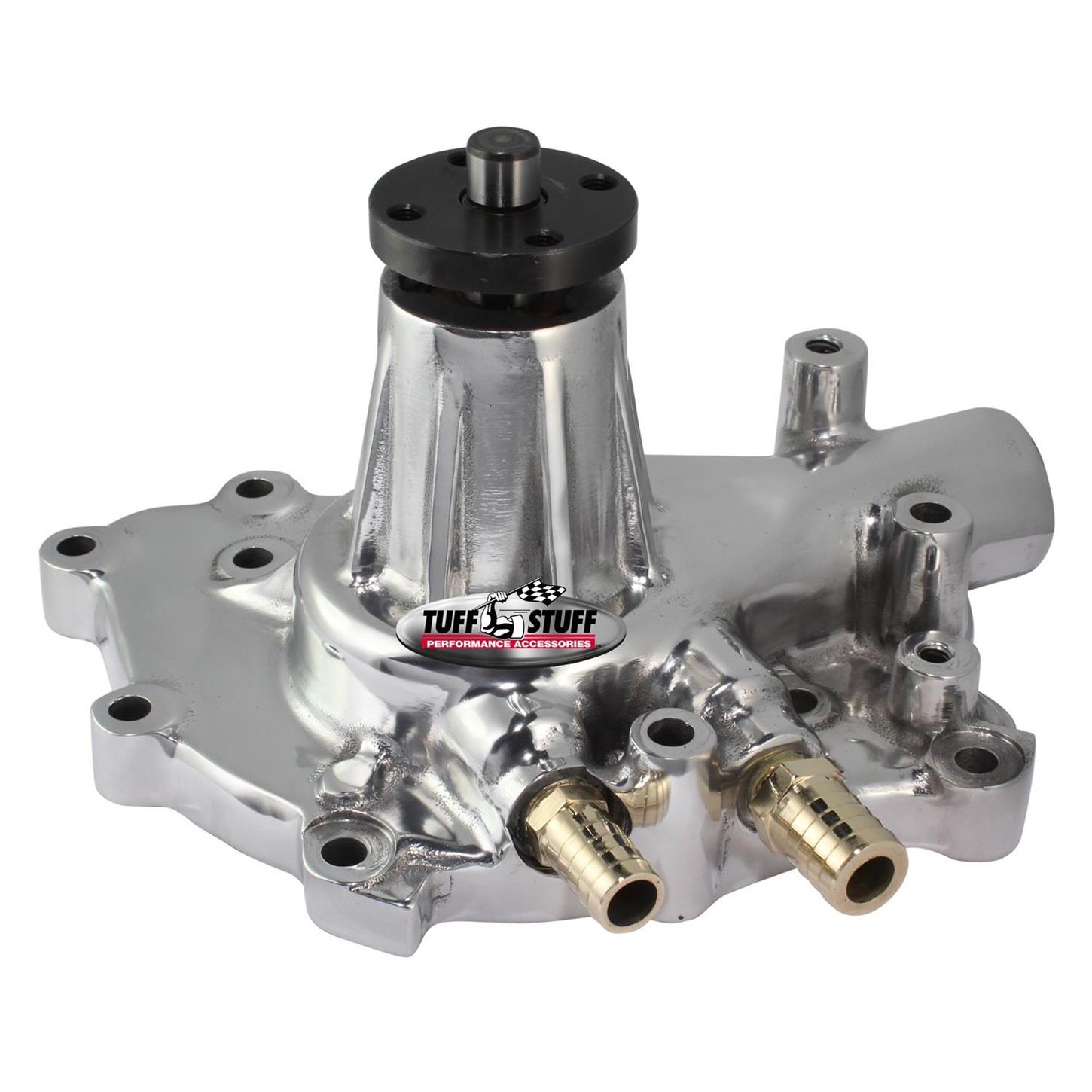 Tuff Stuff 1432AB Ford Aluminum Water Pump, Pass. Side Inlet, Pol