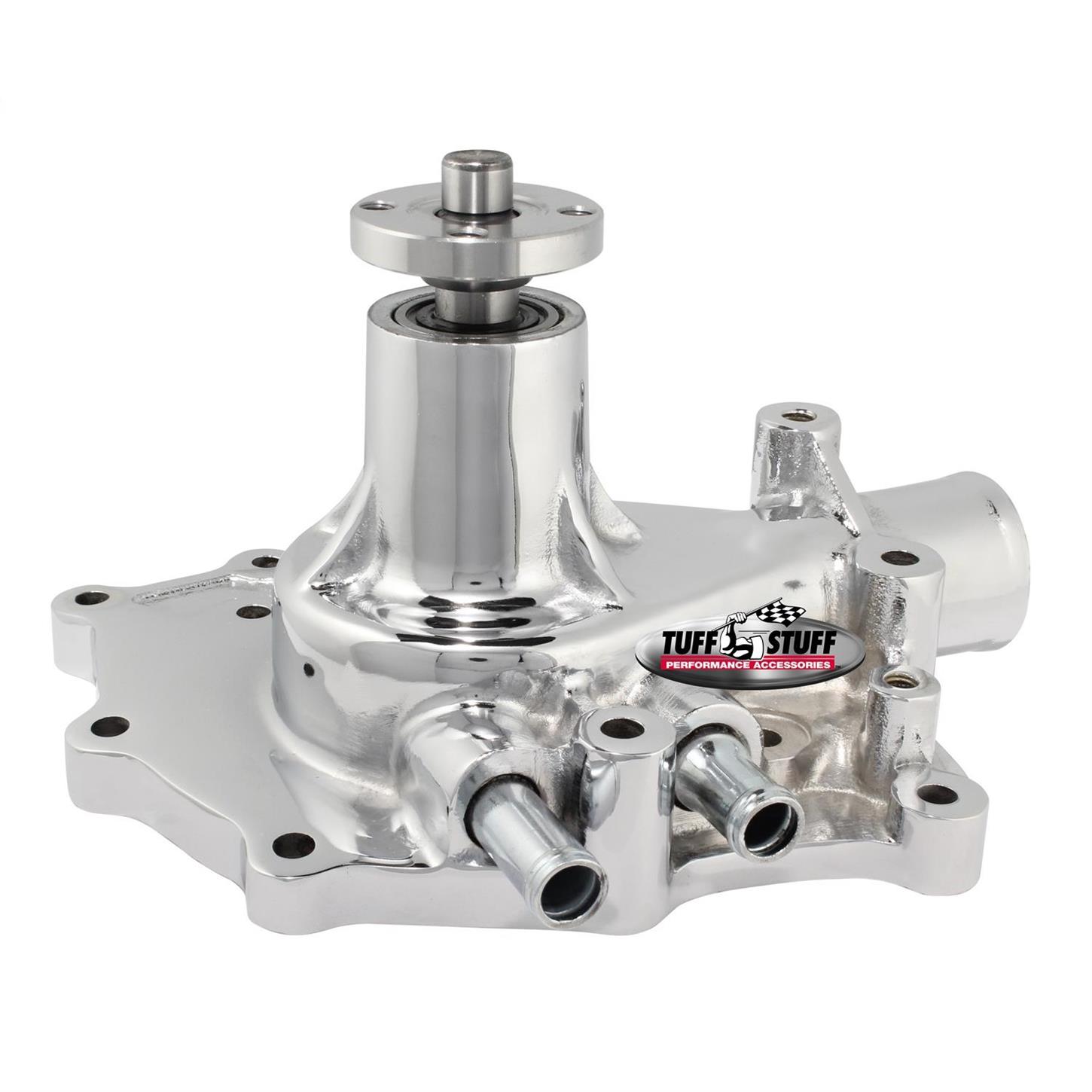 Tuff Stuff 1432A Ford Water Pump, Pass Side, Cast-Iron, Chrome
