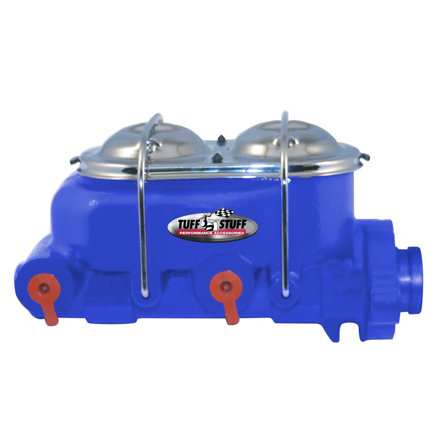 Tuff Stuff 2020NCBLUE Dual Reservoir Master Cylinder, 1 Inch Bore