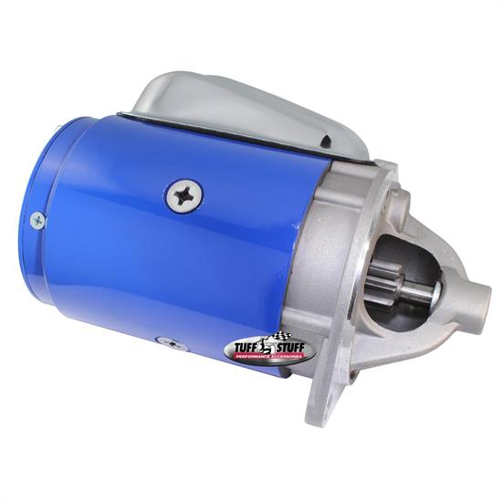 Tuff Stuff 3124BBLUE Ford Starter, 2 Bolt Blue W/Chrome