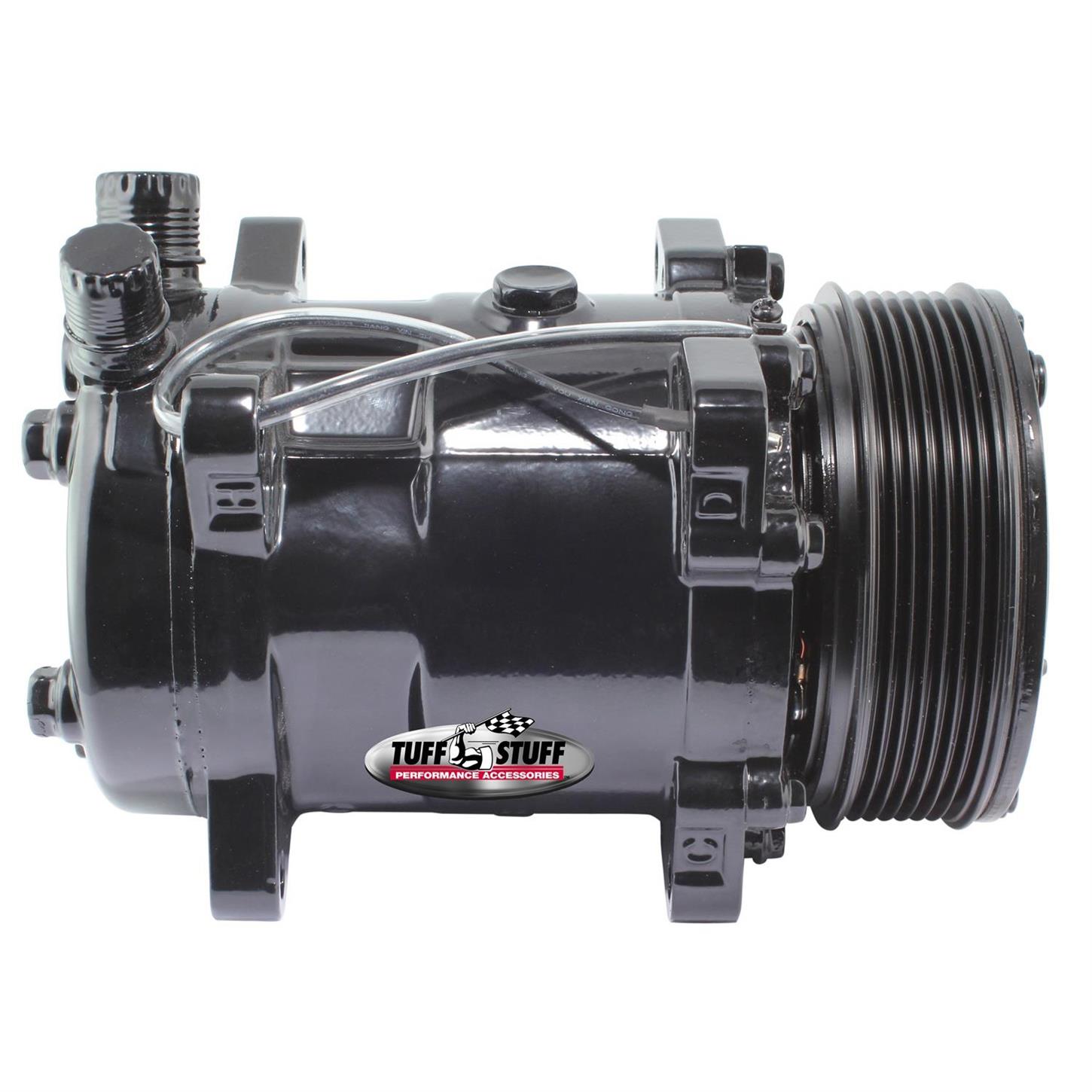 Tuff Stuff 4515NK6G A/C Compressor Sanden 508, Black