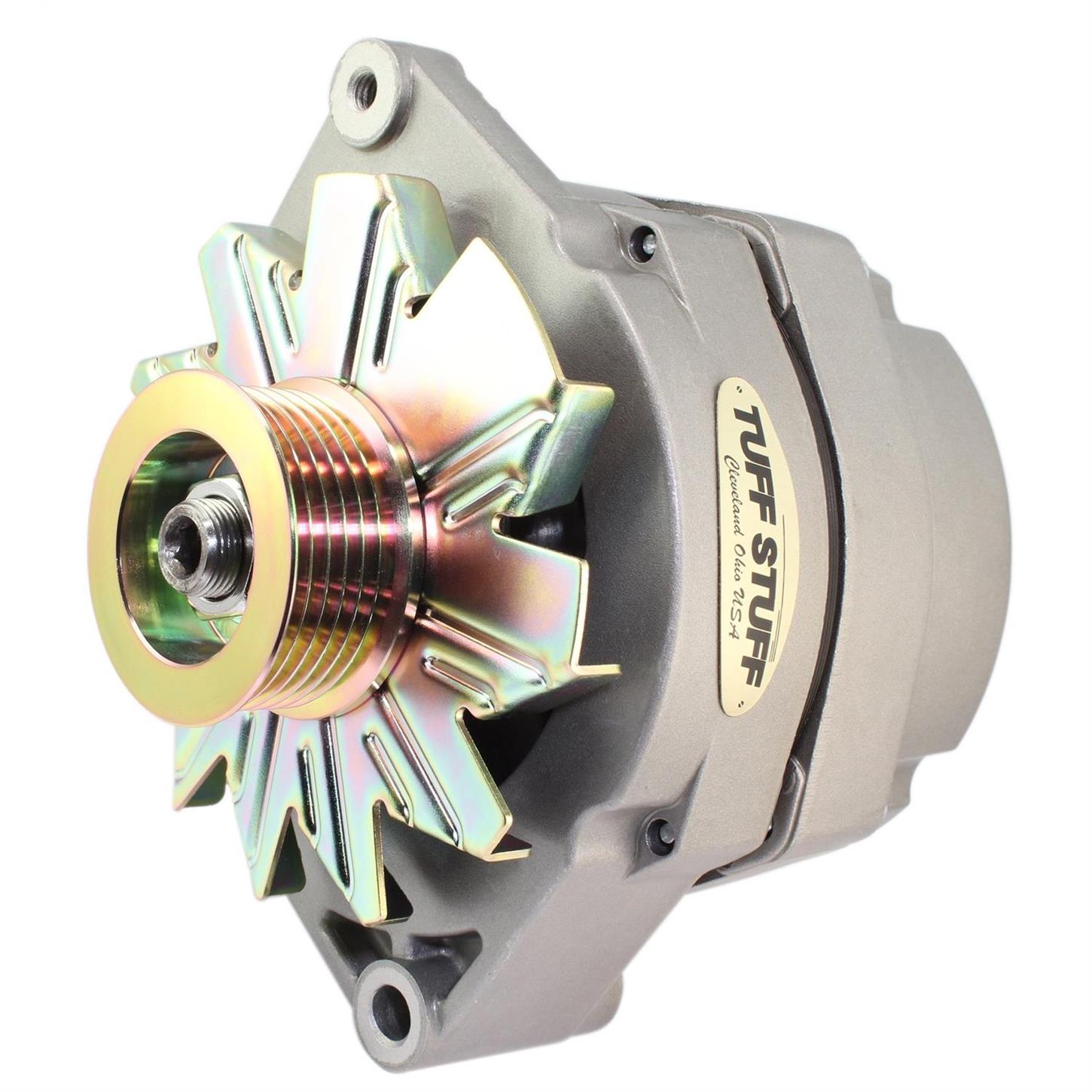 Tuff Stuff 7127K6G GM Alternator, 140 Amp, 1-Wire, Factory Cast