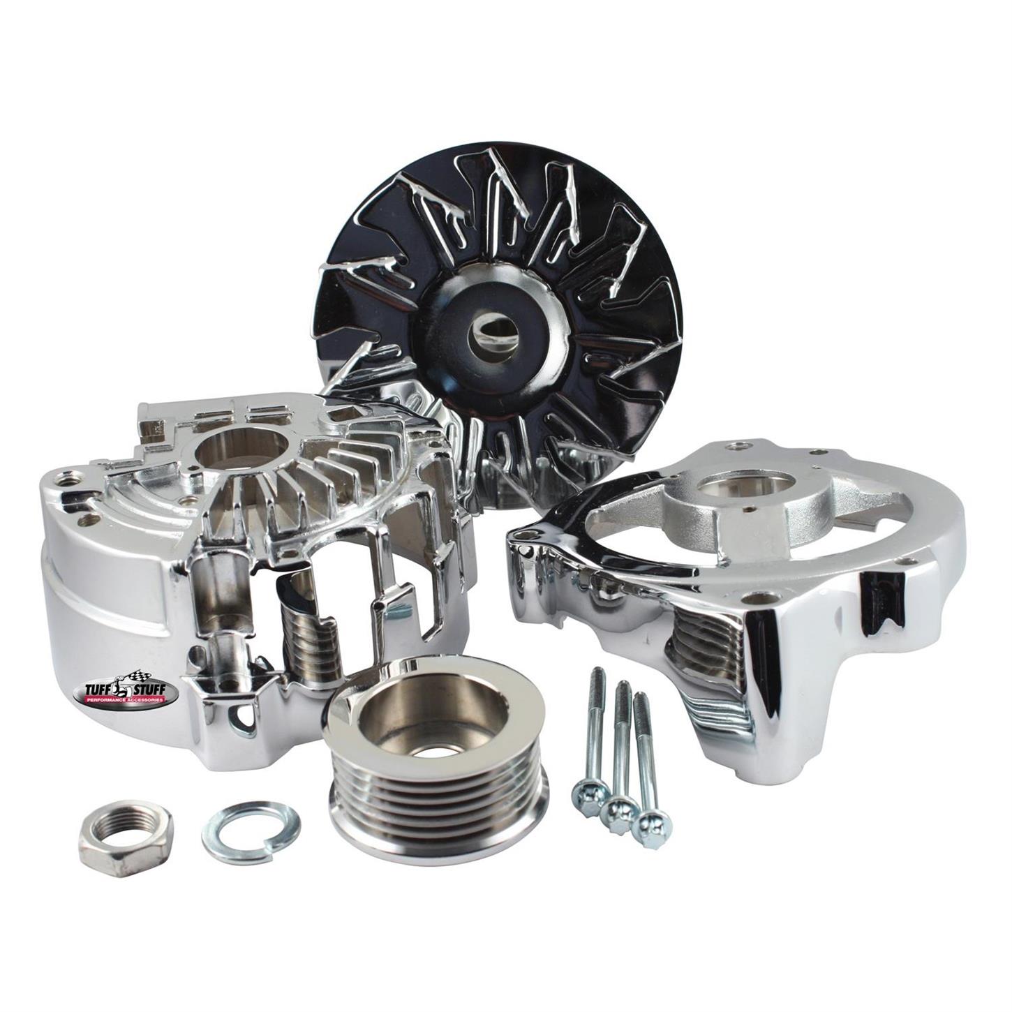Tuff Stuff 7500G Chrome Alternator Case For Alternator Model 7866