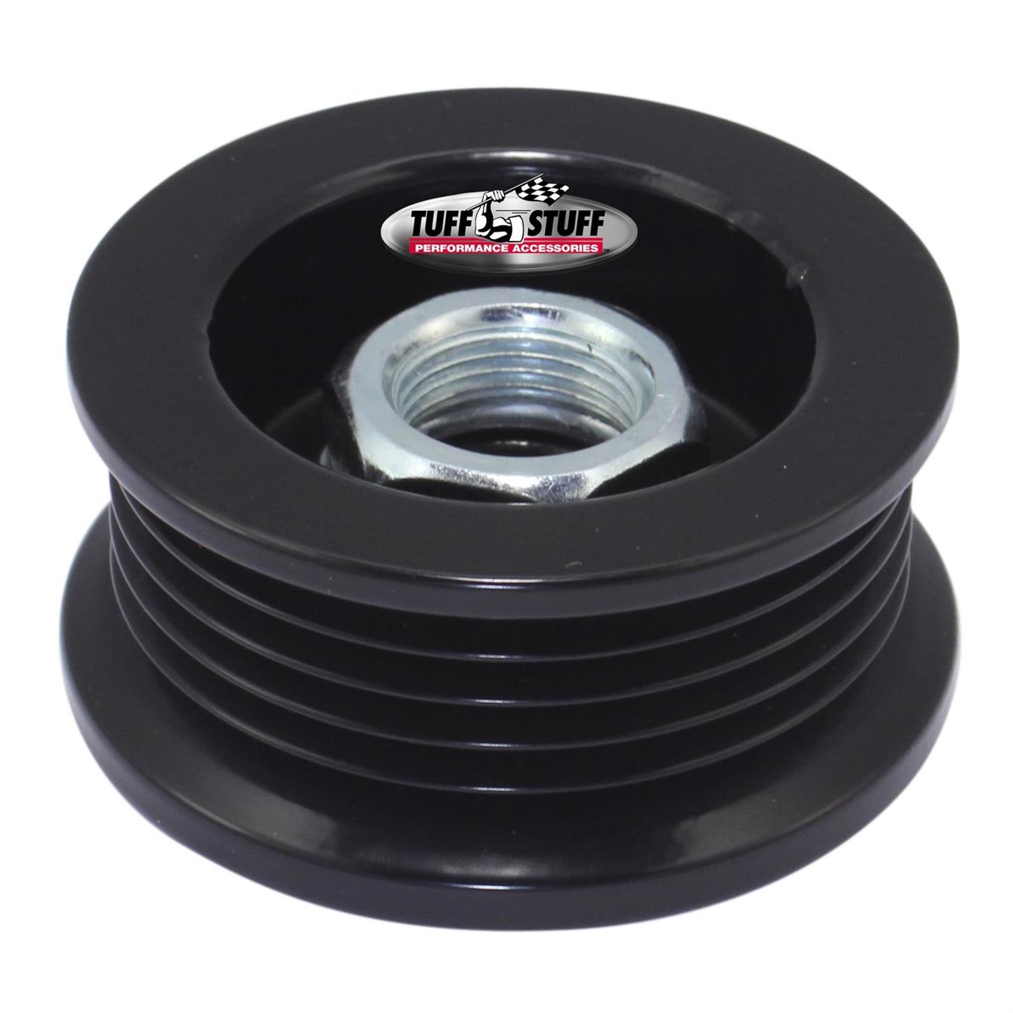 Tuff Stuff 7610BB Stealth Black Alternator Pulley, 5 Groove