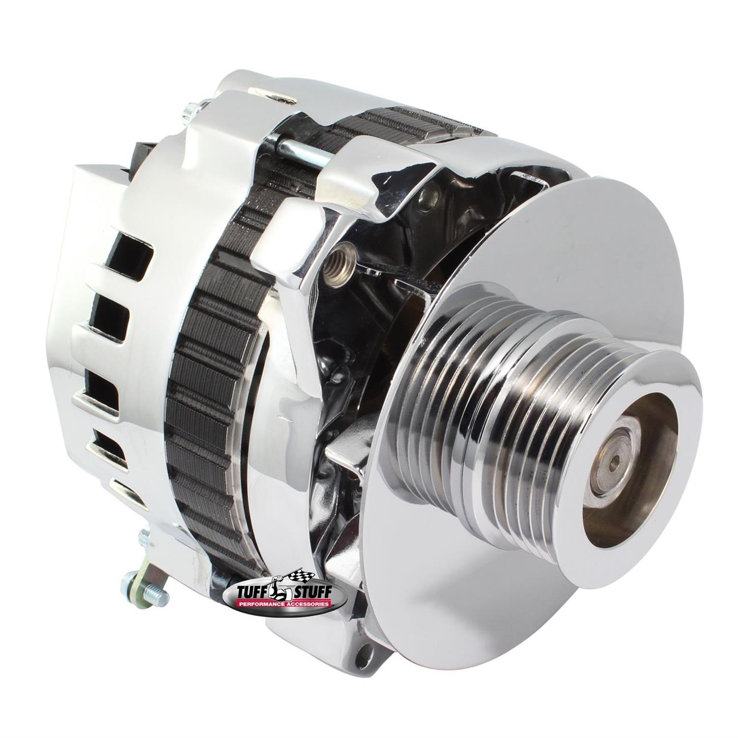 Tuff Stuff 7866F6G GM Alternator, 160 Amp, 1-Wire/OEM, Chrome