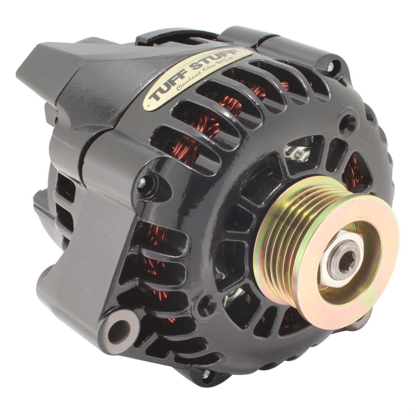 Tuff Stuff 8242NB LS1 GM Alternator, 175 Amp, 1-Wire, Black