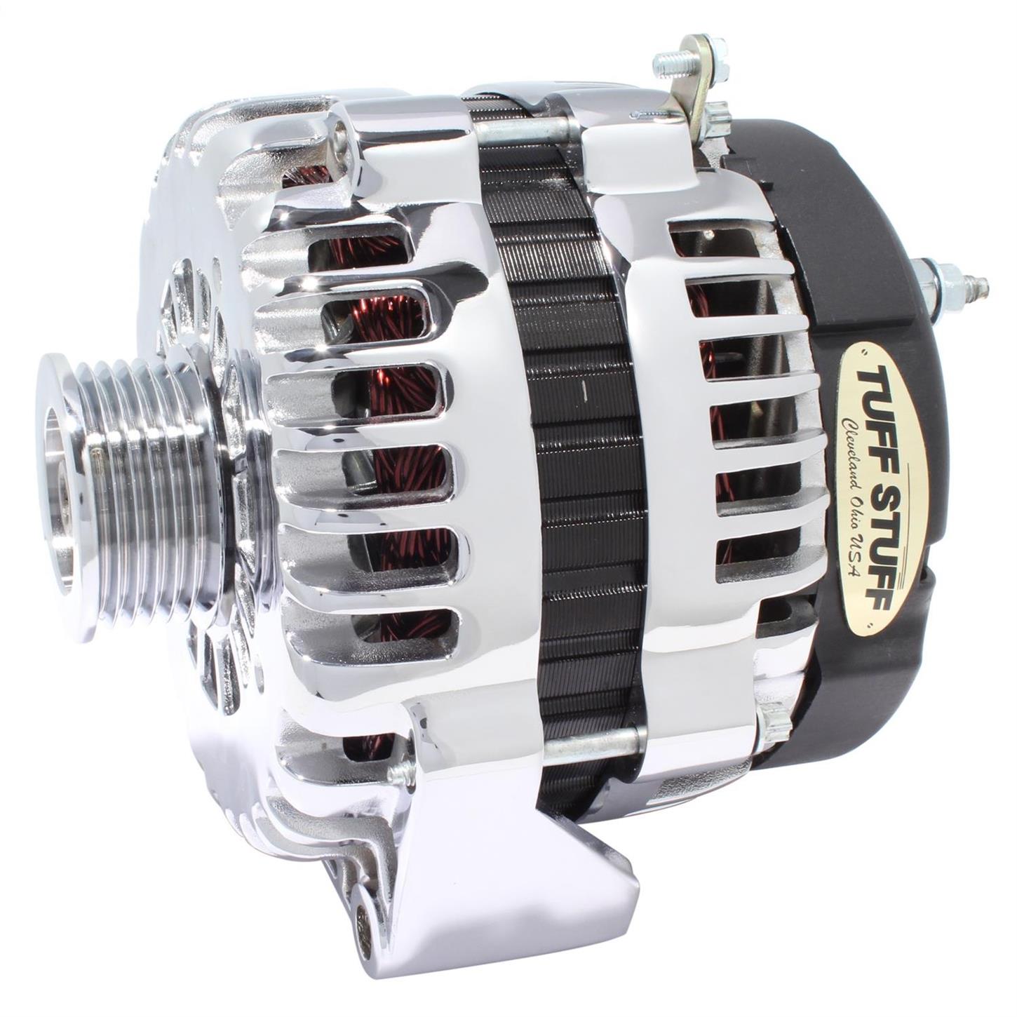 Tuff Stuff 8292DP GM 6 Groove Alternator, 230 Amp, Polished
