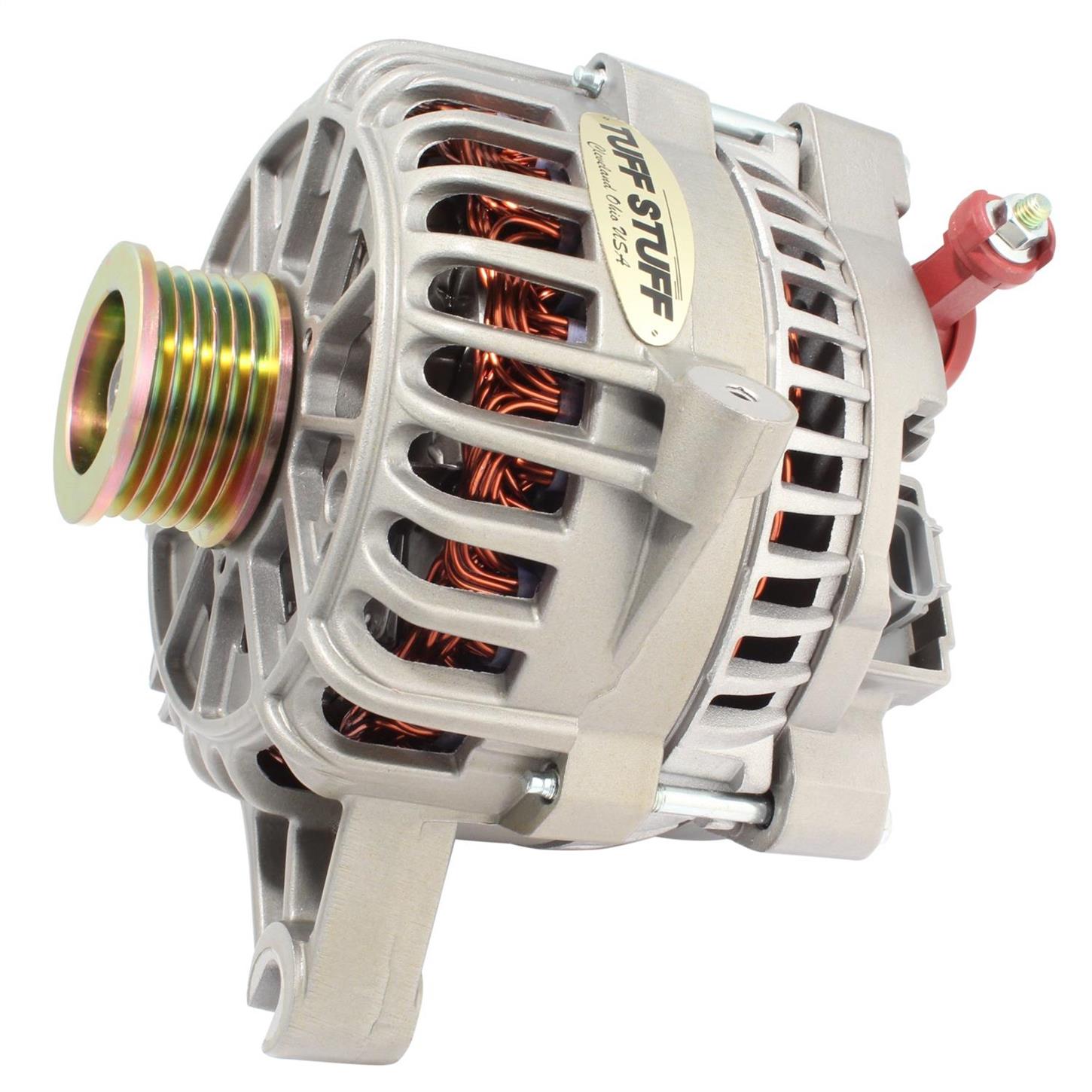 Tuff Stuff 8318E Ford Alternator, 225 Amp, OEM Wire, Factory Cast