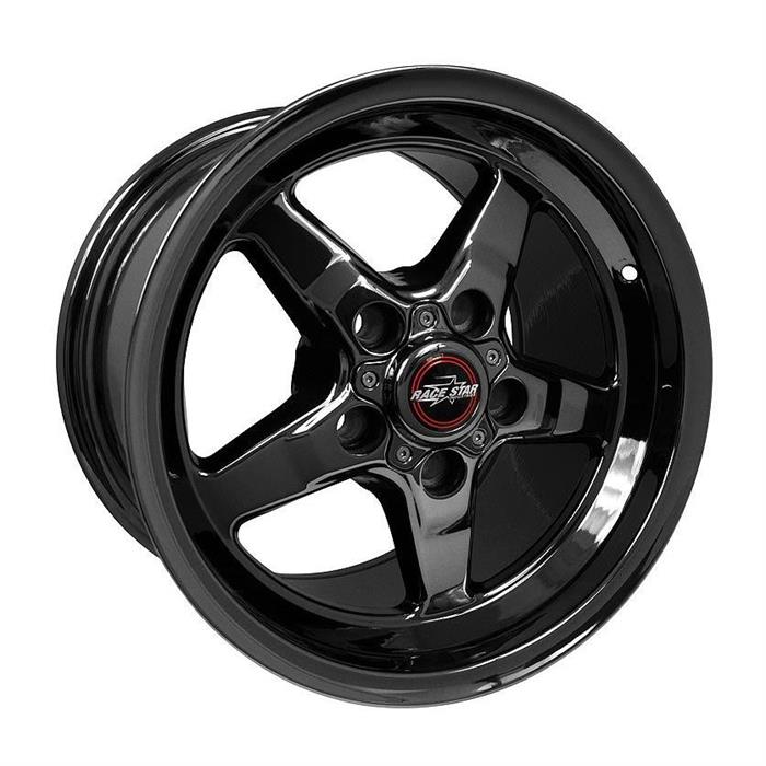 Race Star Wheels 92-510254B Drag Star Wheel, GM, Black, 15X10