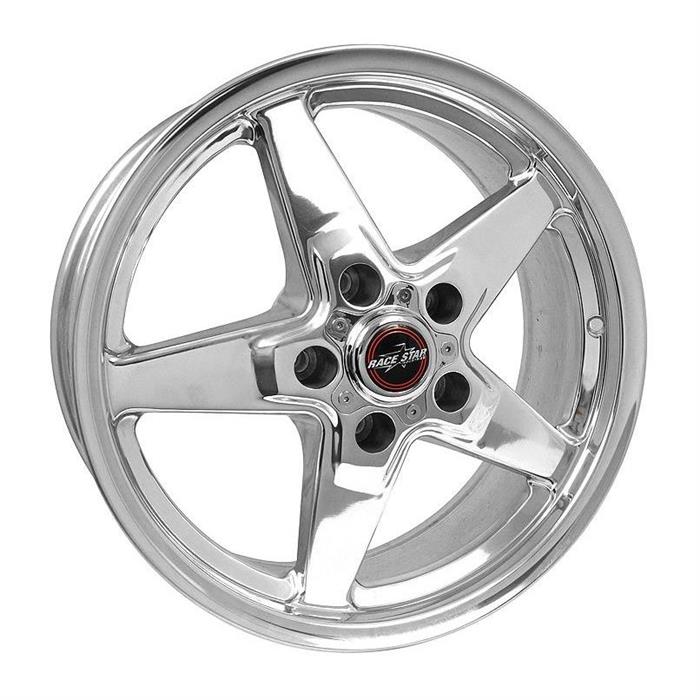Race Star Wheels 92-770947DP Drag Star Wheel, 5X5, Polished, 17X7