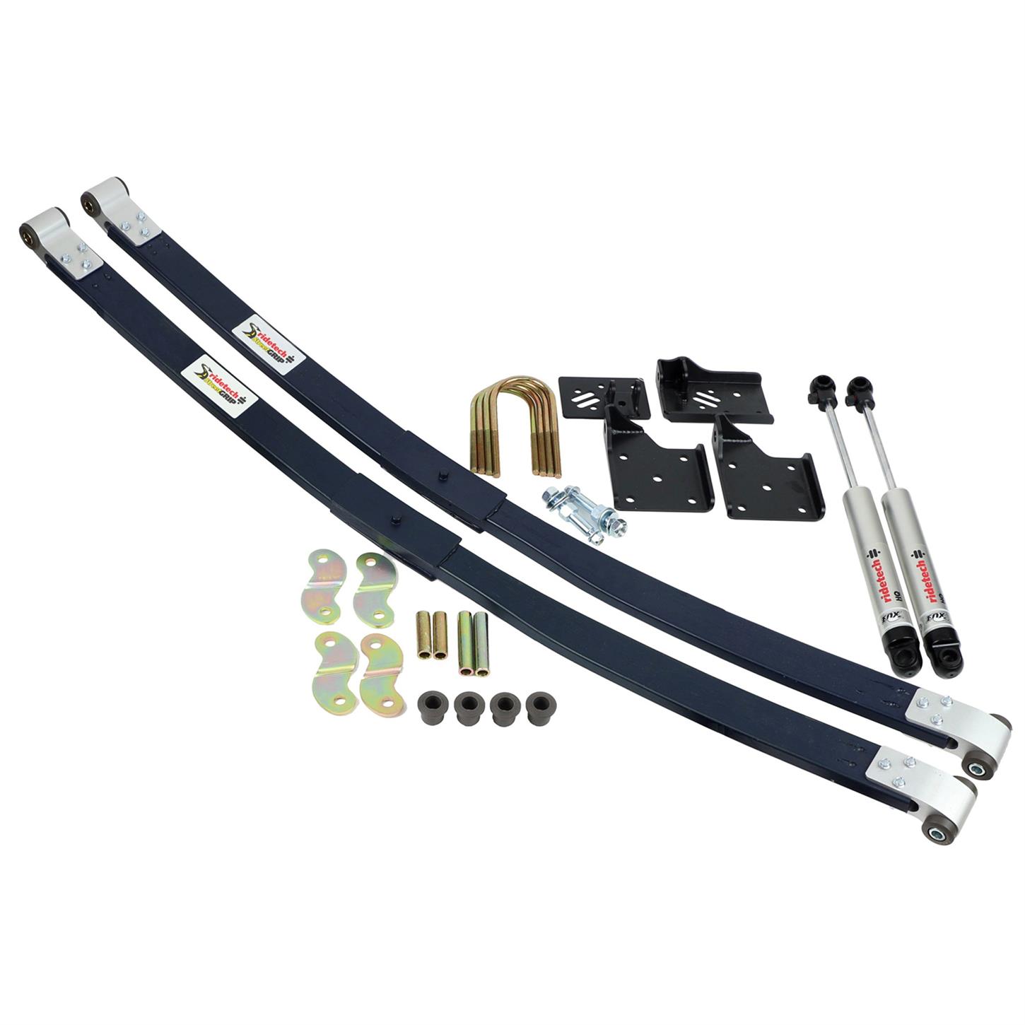 RideTech 11014810 Composite Leaf Spring/HQ Shock Kit, 55-57 Chevy