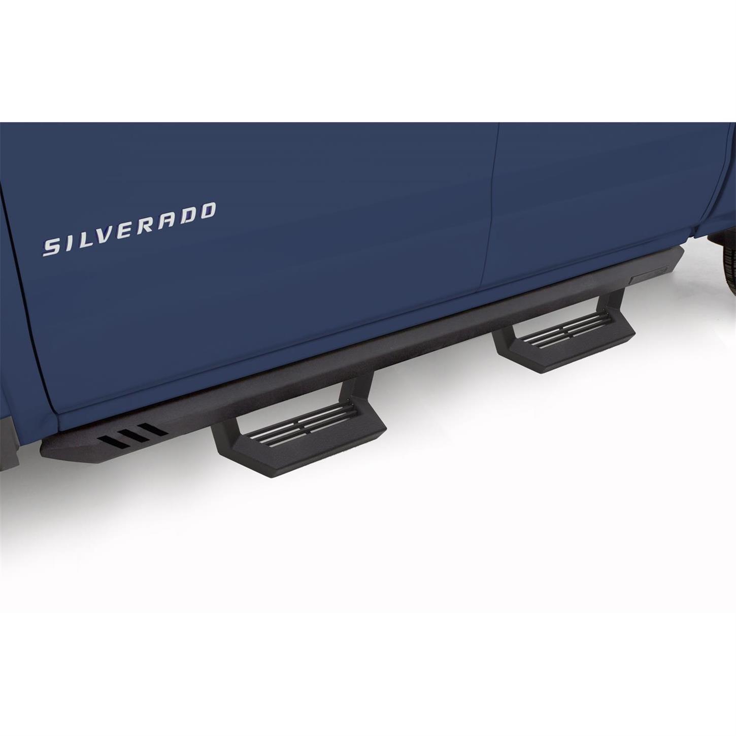 LUND 26410027 Rock Rail Nerf Bar Black, Chevy/GMC