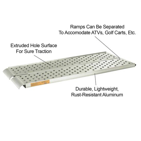 LUND 602003 Cargo Mgmt Bi-Fold Ramp 69 in Loading Ramp 1500lb Cap