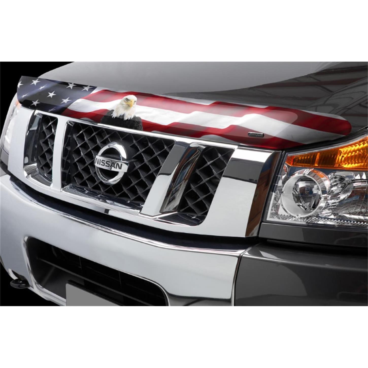 Stampede 3411-30 Vigilante Hood Protector USA Flag, Armada/Titan