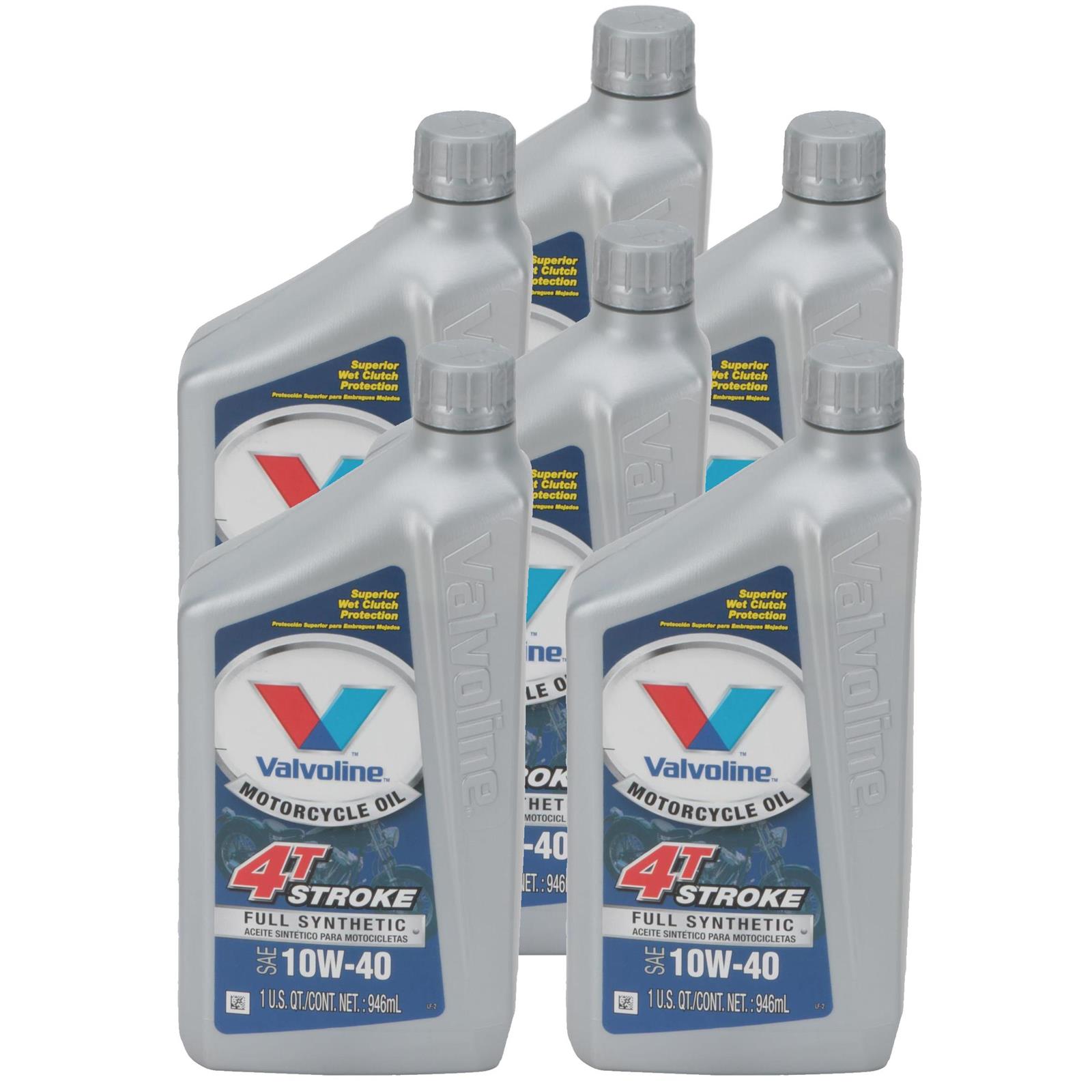 Valvoline 507679 Synthetic 10W40 Motorcycle Motor Oil, Case of 6