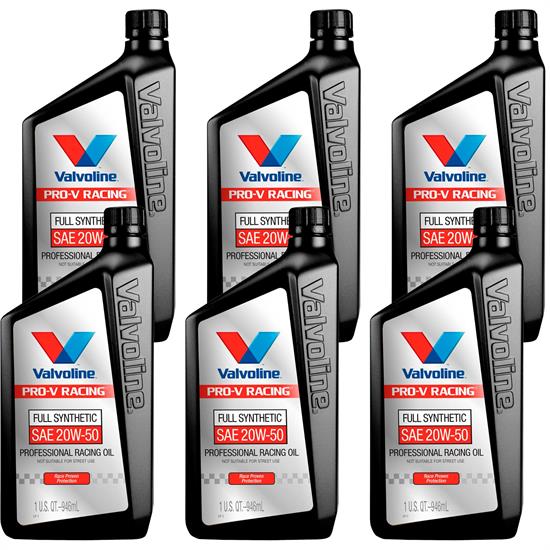 Valvoline 882413 Pro-V Racing Oil, 20W50, 6 Quarts