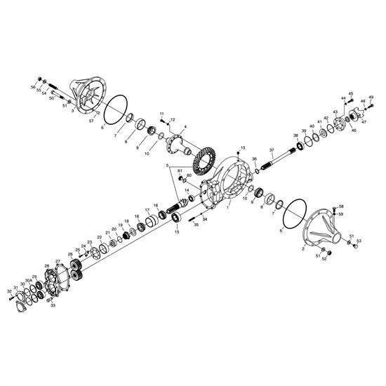 Winters Performance 6-Bolt Quick Change Rear End, 4.12 Ring and Pinion