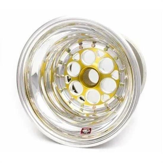 Weld Splined Left Rear Wheel - 15x14, 5 Inch Offset Inner Beadlock