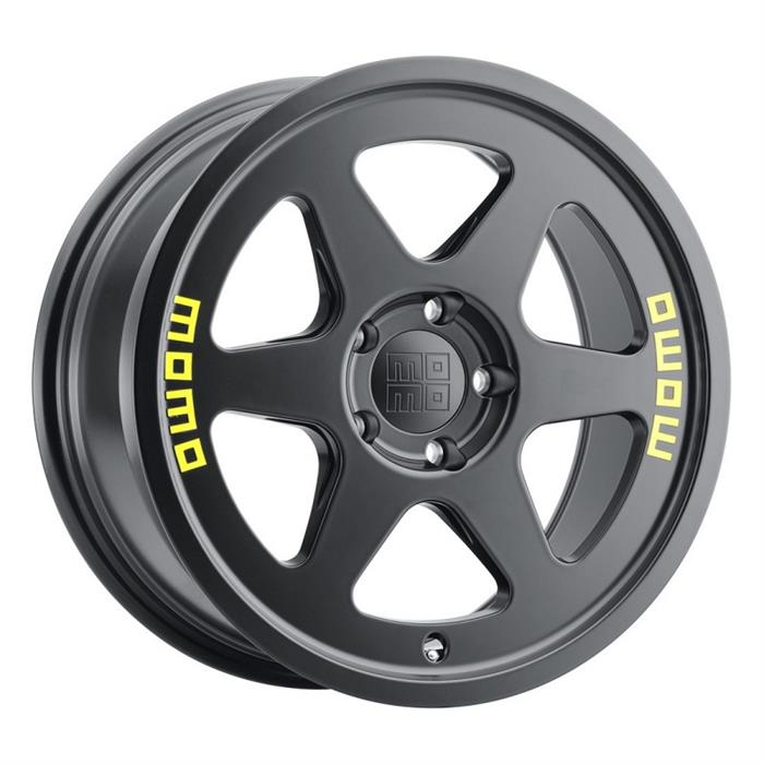 MOMO M50178065P25 17x8 Heritage 6 Wheel, 5x114.3, Satin Black