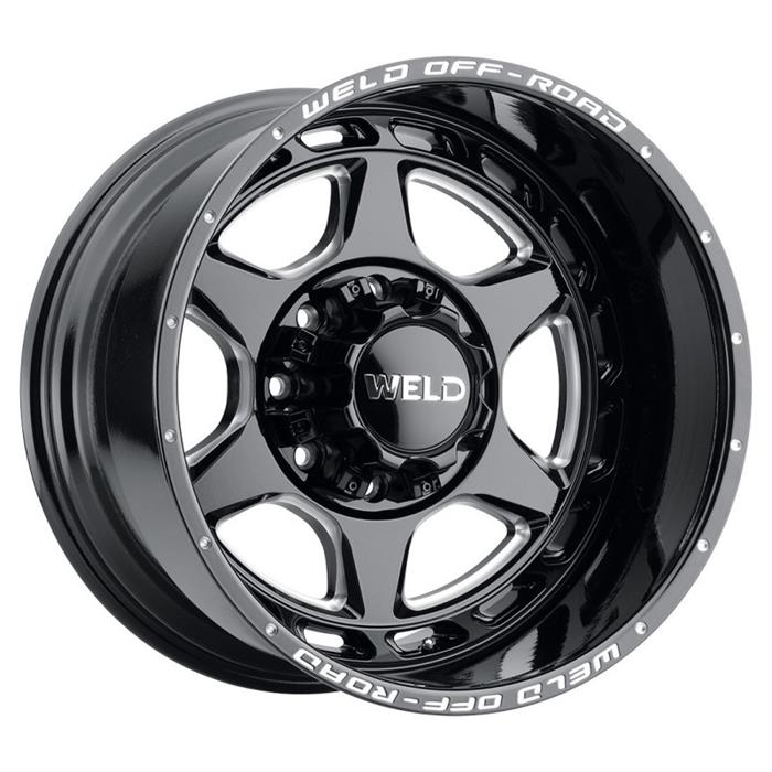 Weld Racing W12324098475 22x14 Aragon Wheel 6x135, Black Milled