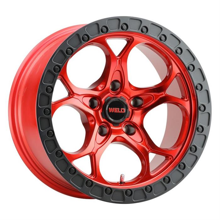 Weld Racing W13400084475 20x10 Ledge Wheel, 6x139.7, Red/Black