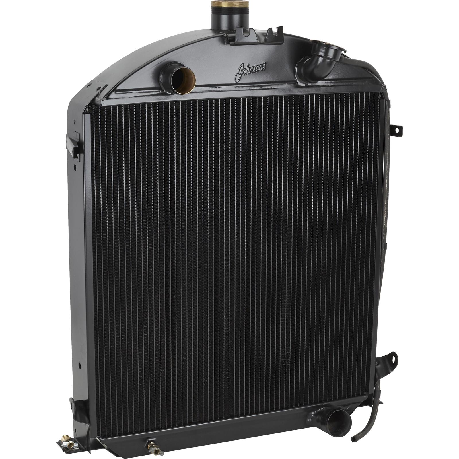 Johnson's 4-2829-0-1-D 28-29 Ford Radiator, SBC/BBC, No AC, Neck