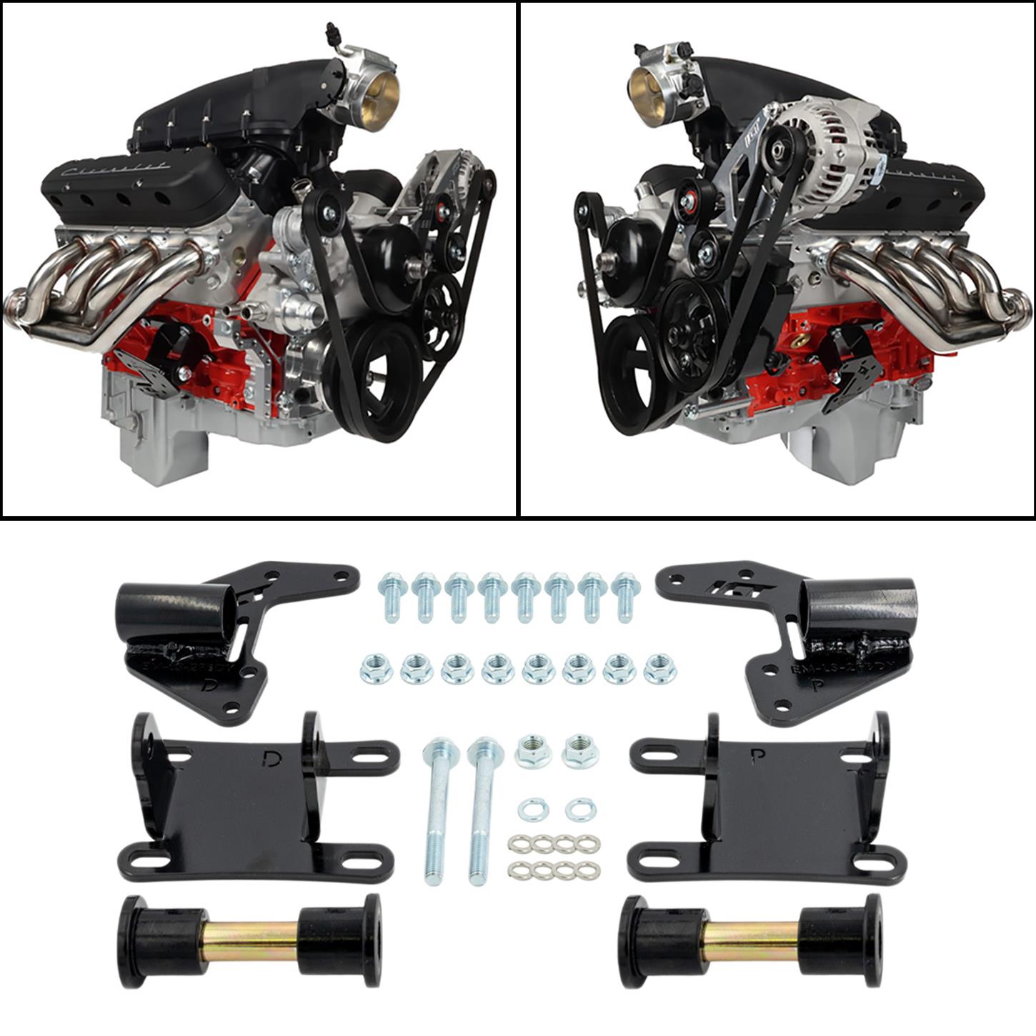 ICT Billet EM-LS-2FBDY LS Swap Engine Mount Kit LS1 LS3