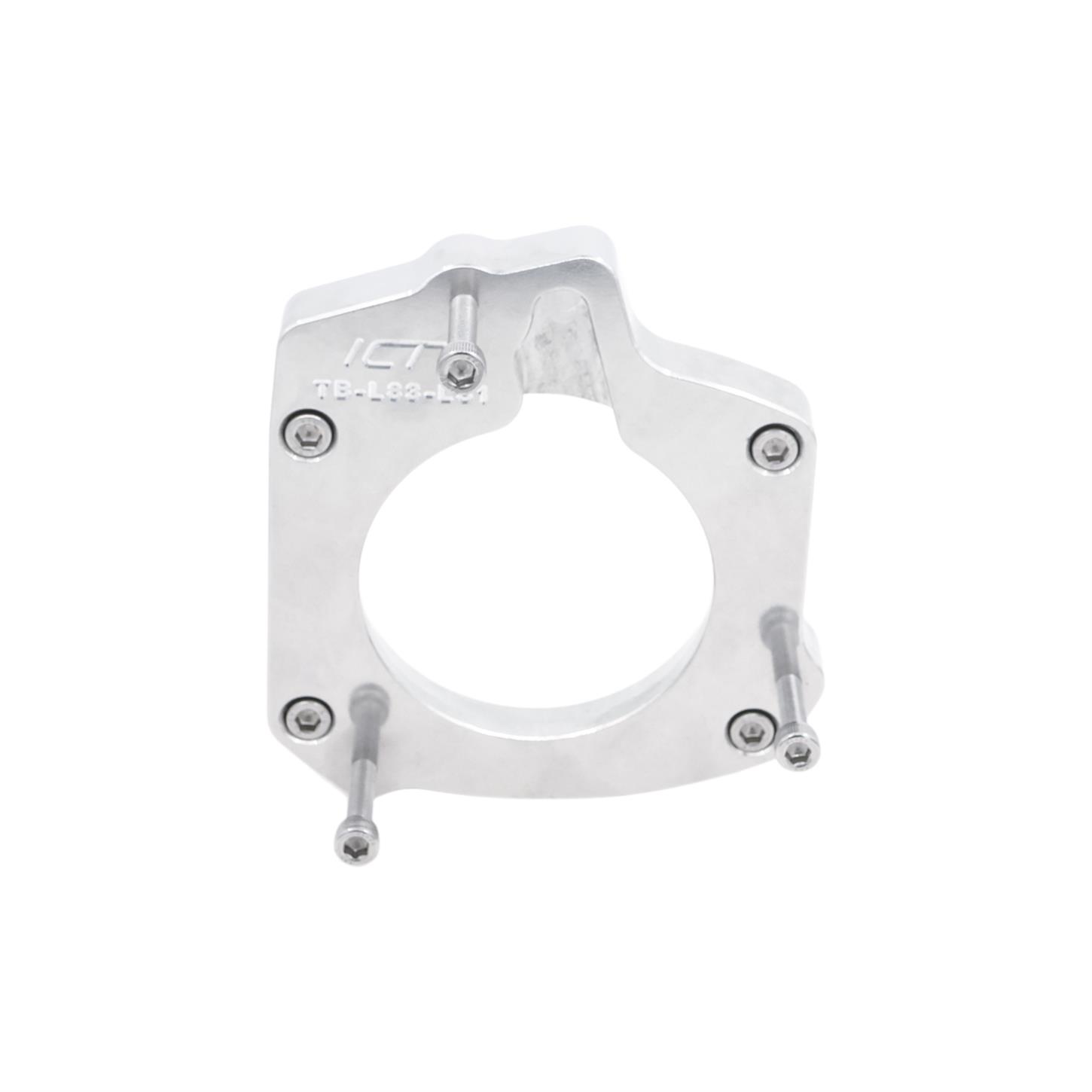 ICT Billet TB-L83-LS1 L83 Intake LS 3-Bolt Throttle Body Adapter