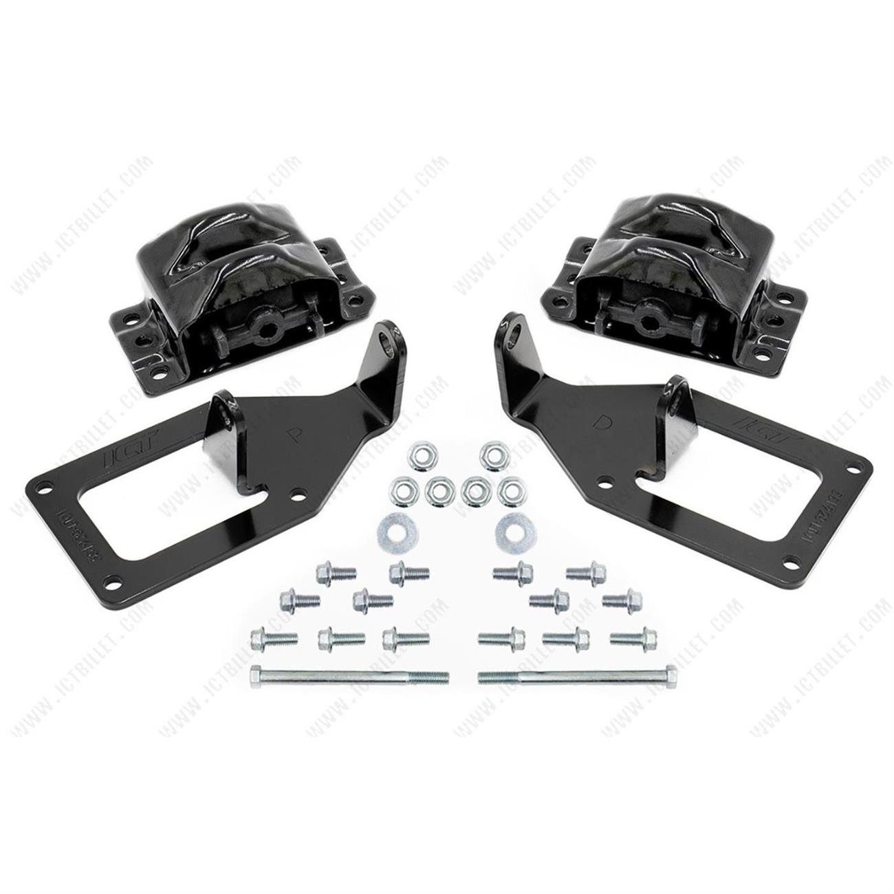 ICT Billet 5510-KIT553EM 2/4WD 73-87 GM Truck LT Engine Mount Kit