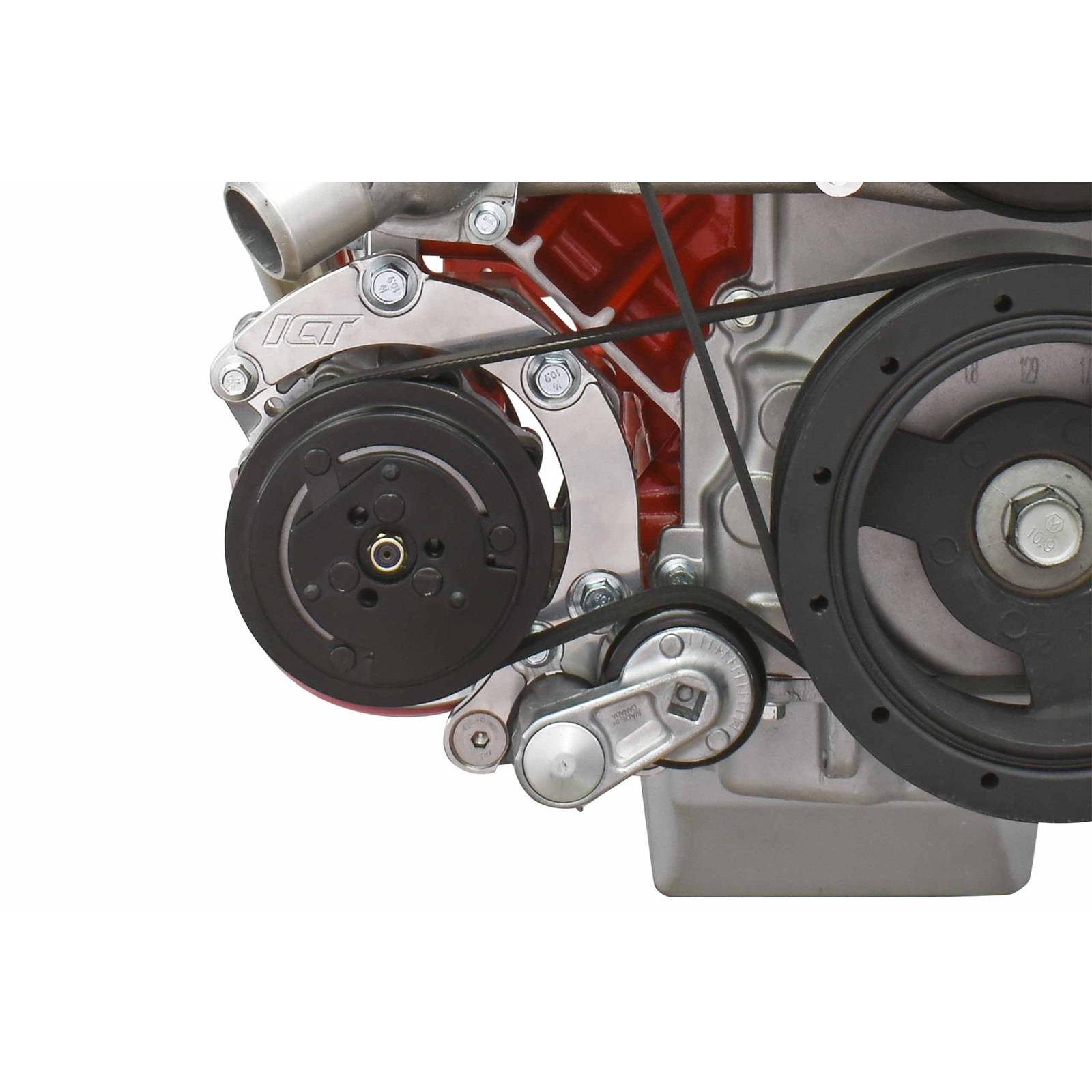 ICT Billet 551137-LS74-1 LS Corvette L/M, A/C Compressor Bracket