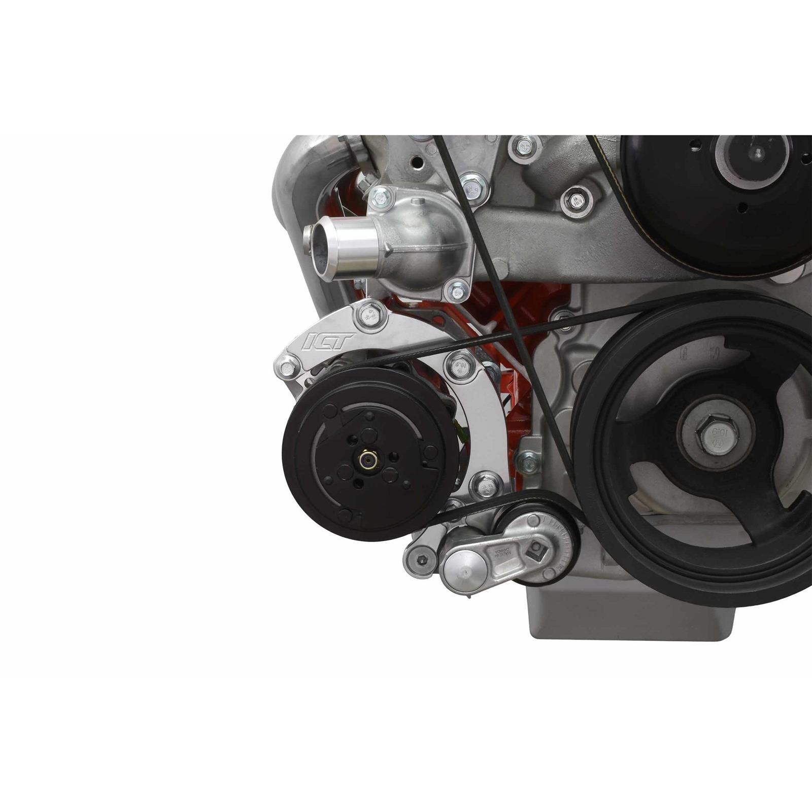 ICT Billet 551137-LS74-3 LS Truck L/M, A/C Compressor Bracket