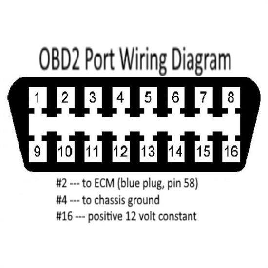 ICT Billet 551256 OBD2 Dash Port Wire Pigtail Connector Plug