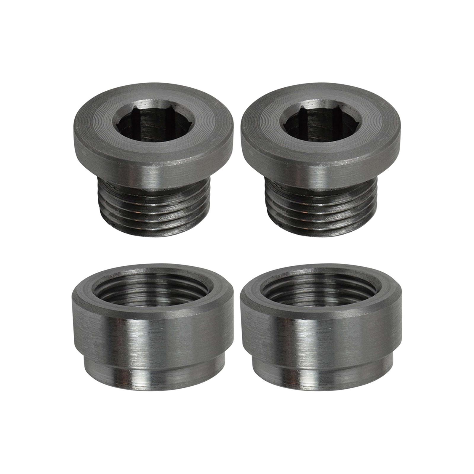 ICT Billet 551548 M18-1.5 Mild Steel O2 Sensor Bung and Plugs