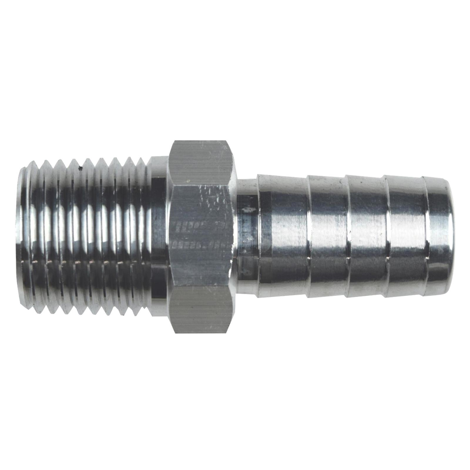 ICT Billet AN840-10-08A Straight 1/2 NPT Pipe to 5/8 Hose Barb