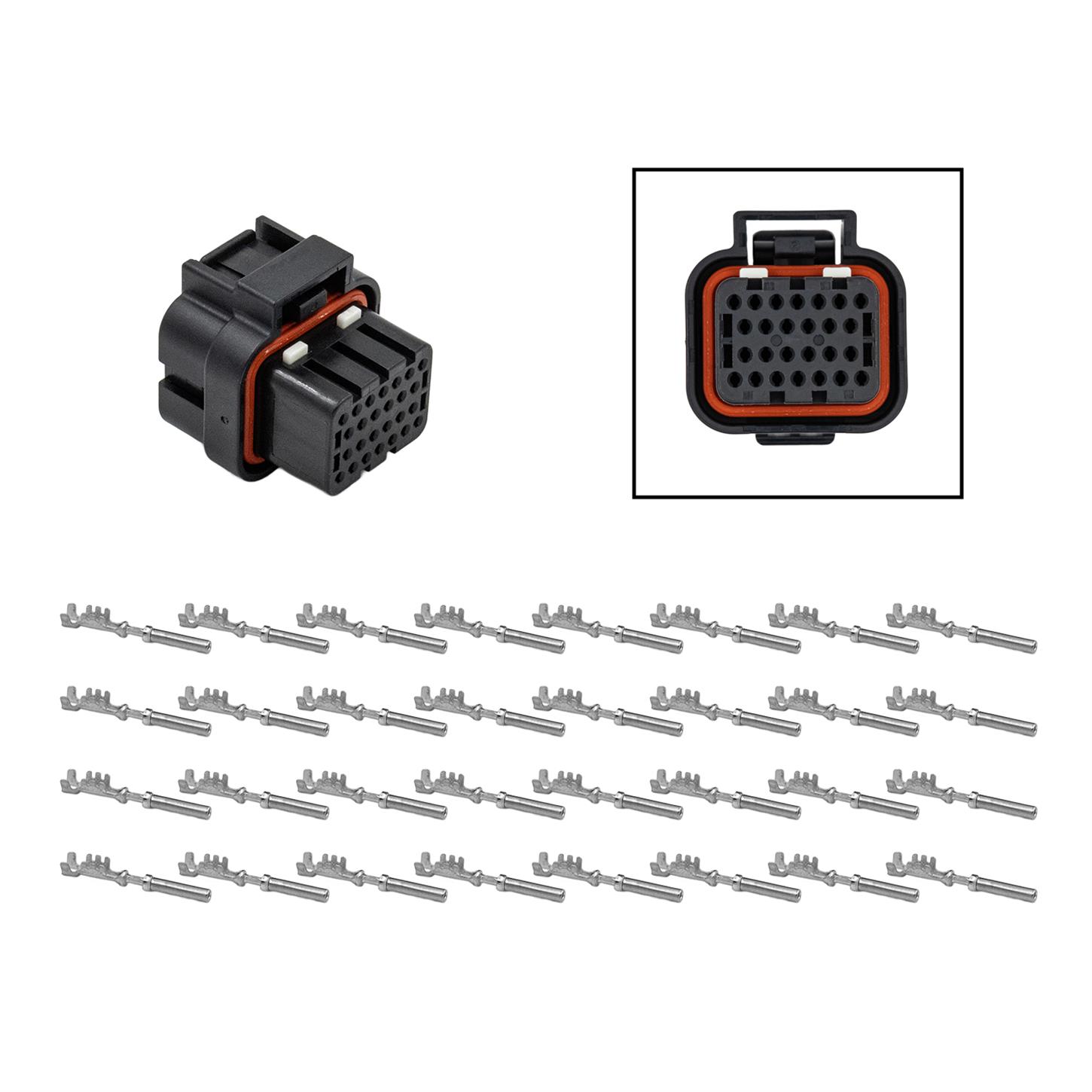 ICT Billet WCECU22 Amp Superseal 26 Pin ECU Connec. Component Kit