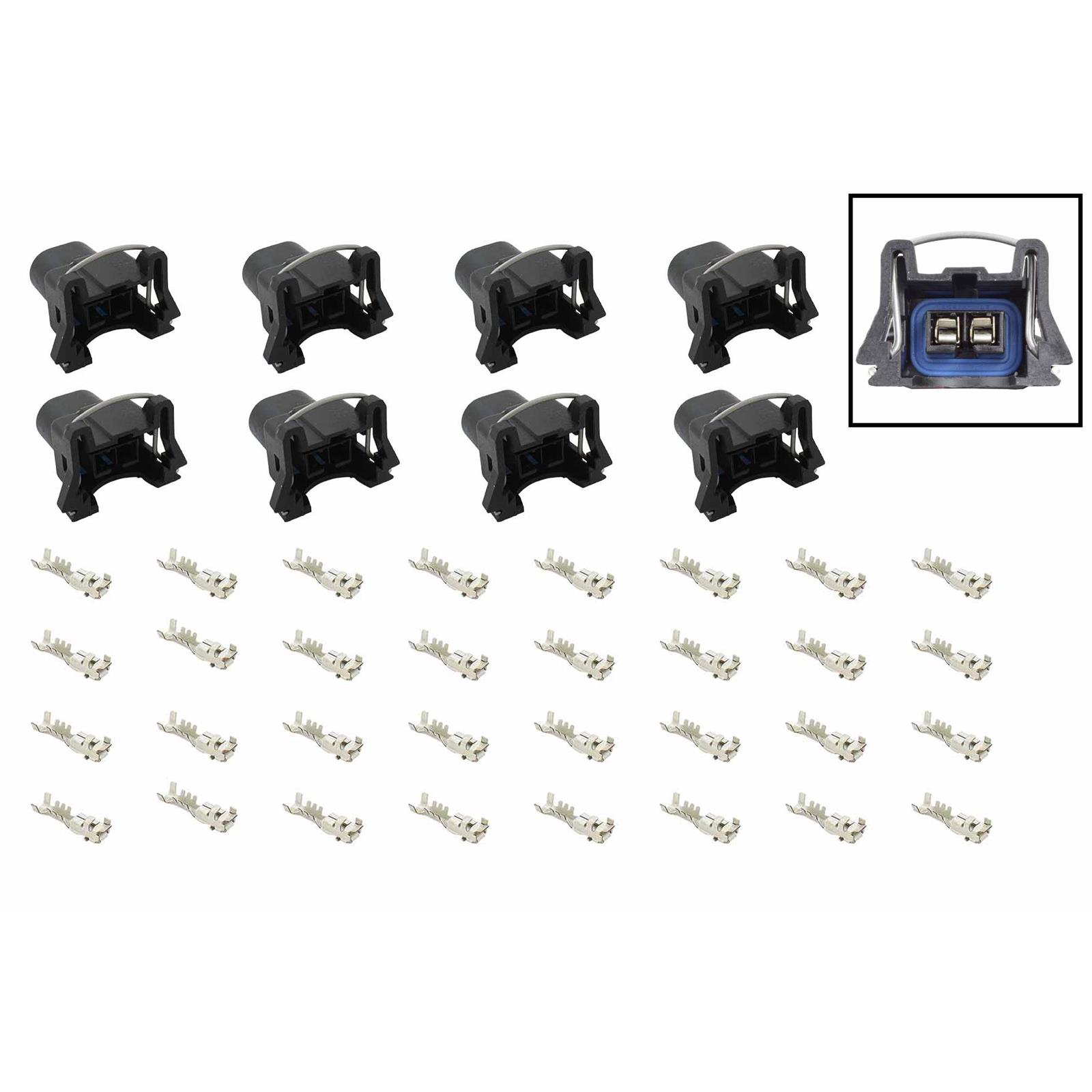 ICT Billet WCINJ30X8 LS Minitimer/Jetronic 8pc Wire Connector Kit