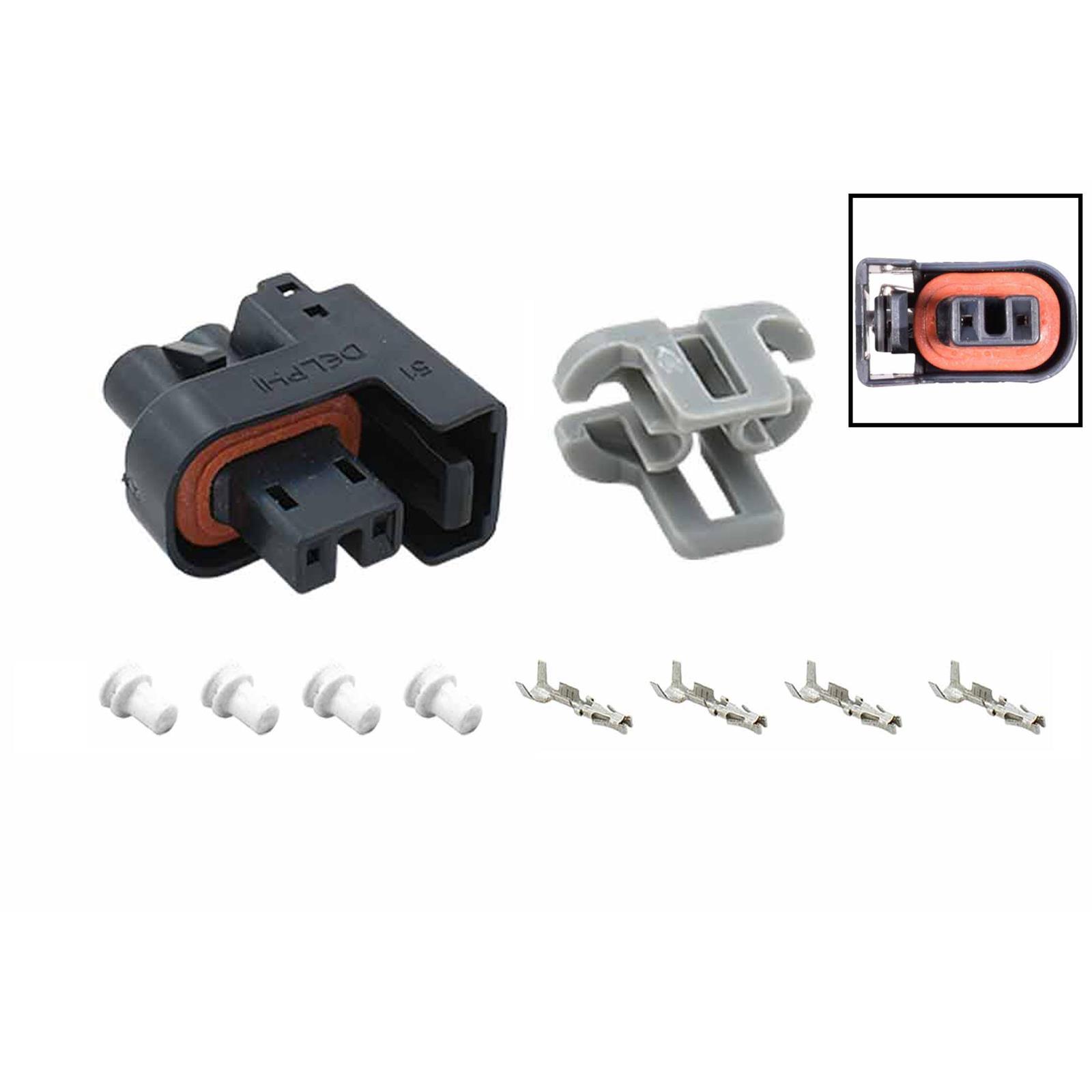 ICT Billet WCINJ31 LS MiniDelphi/Multec Wire 2 Inj. Connector Kit