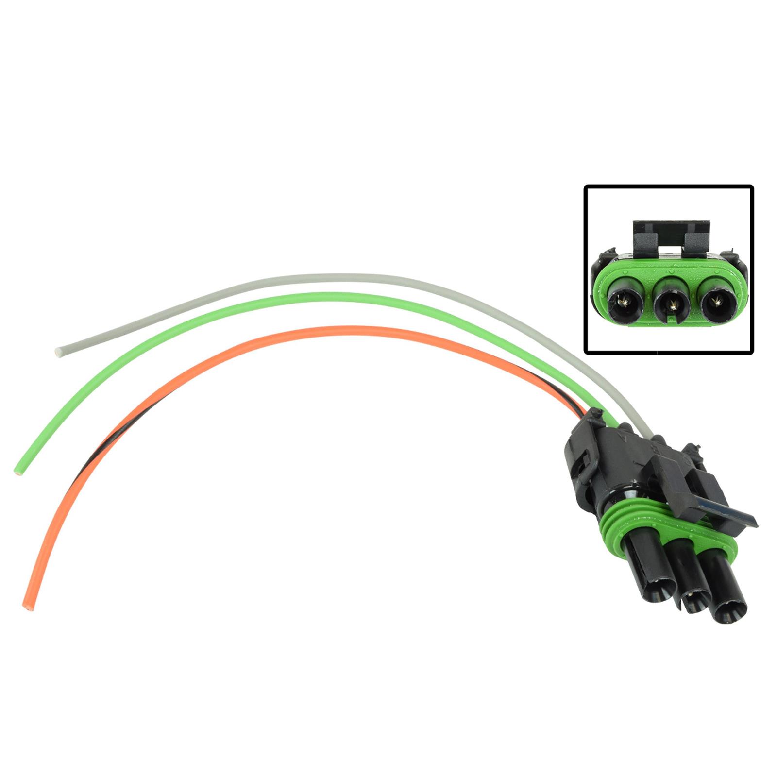 ICT Billet WPMAP10 GM MAP Sensor 3-Wire Connector Pigtail
