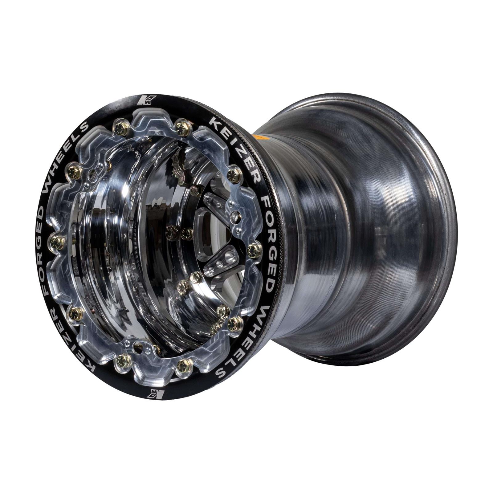 Keizer 1083SPFBL 10x8 Beadlock Wheel, 3-Tab, 3 Inch Offset