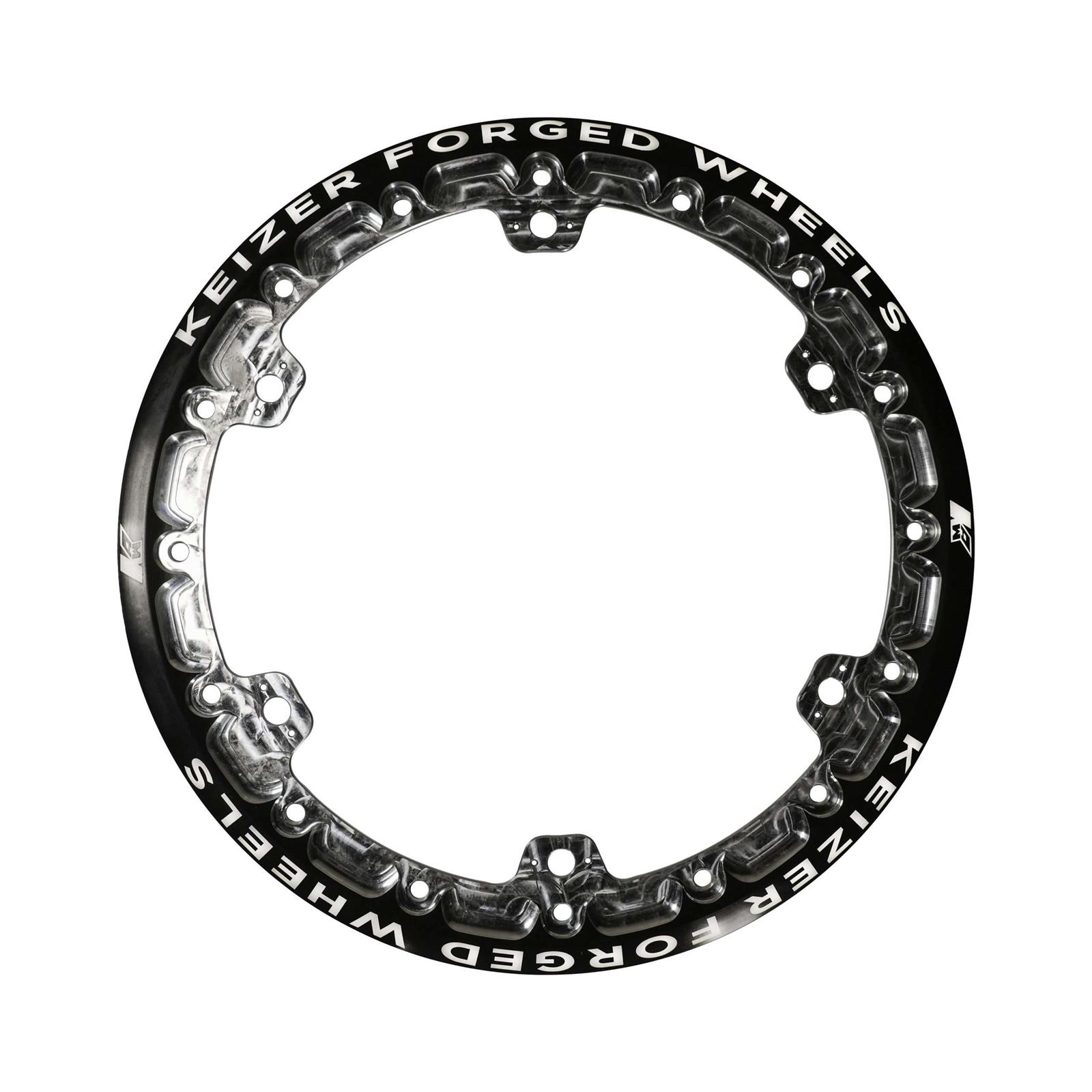 Keizer 15FBLRINGTB 15 Inch Beadlock Ring, 6-Tab, Black