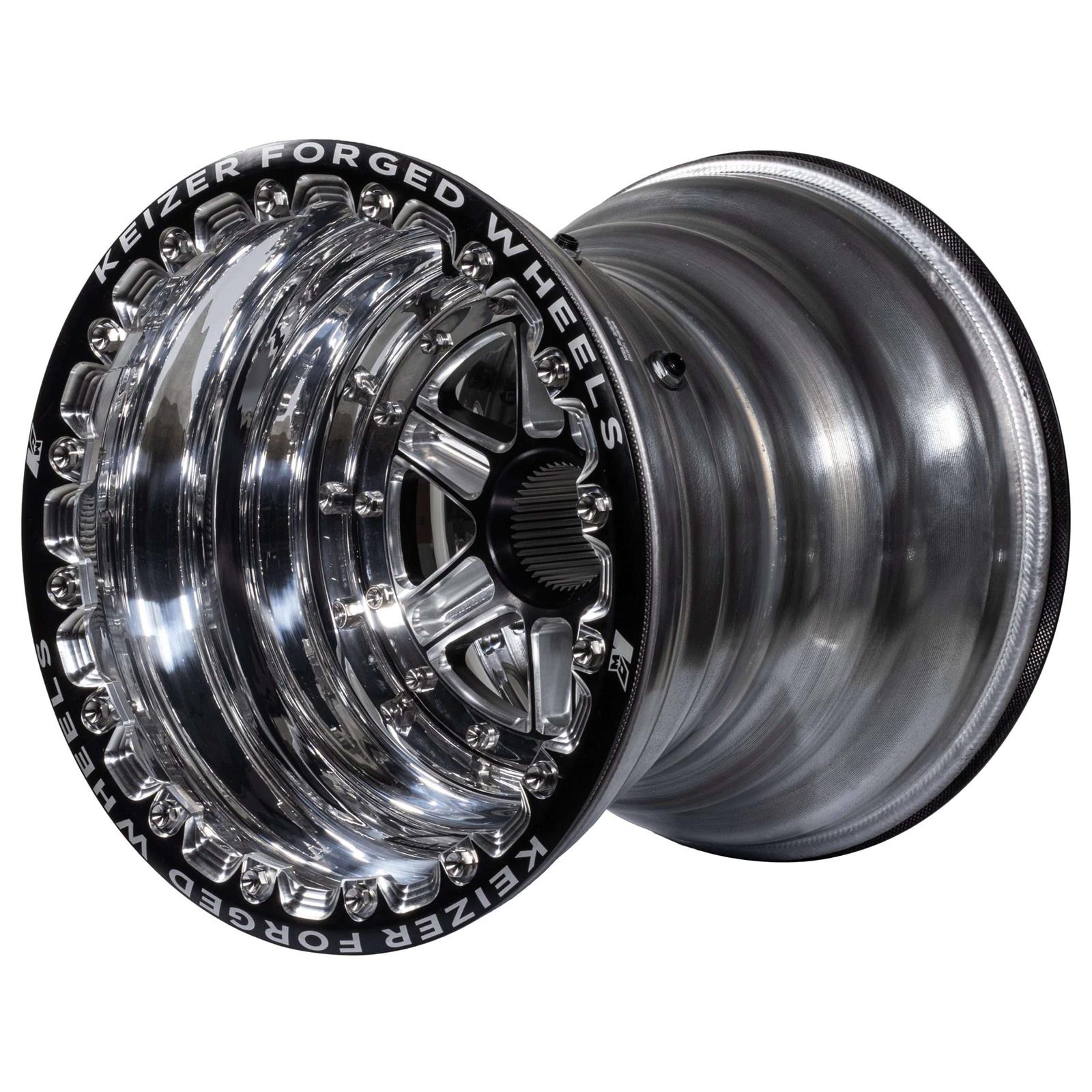 Keizer 1584BC 15x8 Direct Mount Beadlock Wheel, 3 Off, Polished