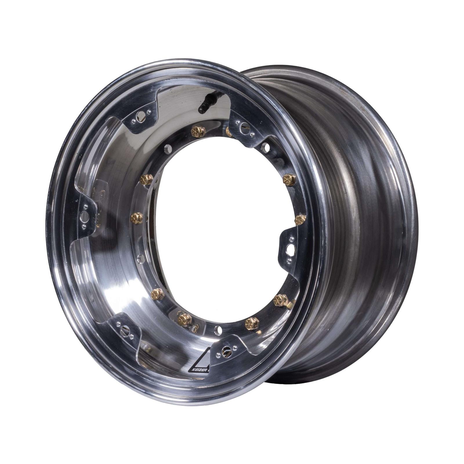 Keizer 1595BCPR 15x9 Pro-Ring DM Wheel, 6-Tab, 4 Inch Offset