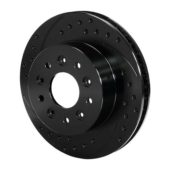 Wilwood 160-11286-BK SRP Drilled Front RH Rotor/Hat, C2/C3 Corvette