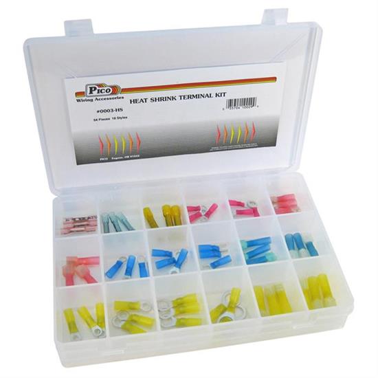 Pico 0003-HS Crimp/Heat Shrink Terminal Kit, 54 Pcs