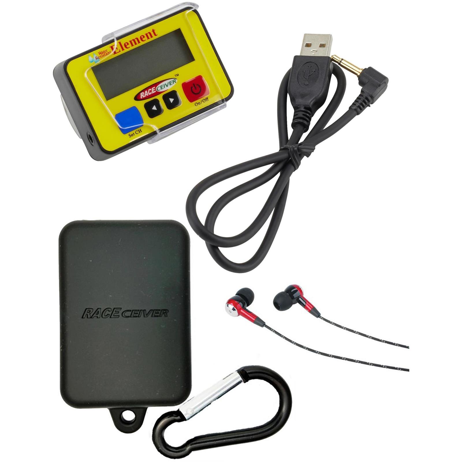 RACEceiver Element with Basic Earpiece and Rubber Holster