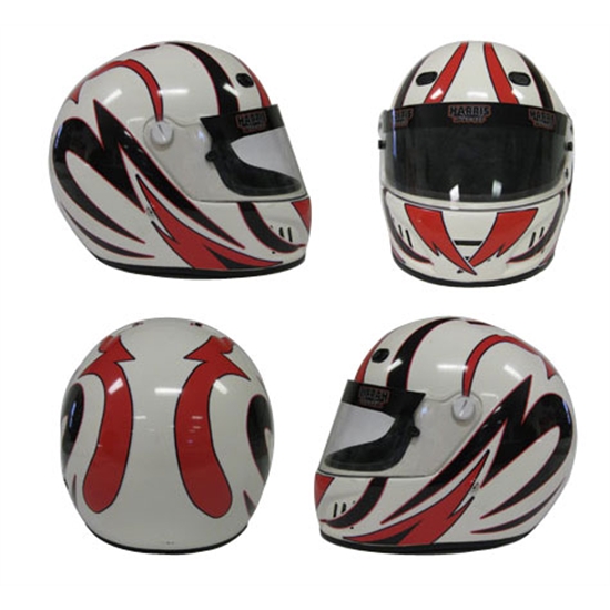 Red Vinyl Universal Drift Racing Helmet Decals/Graphics