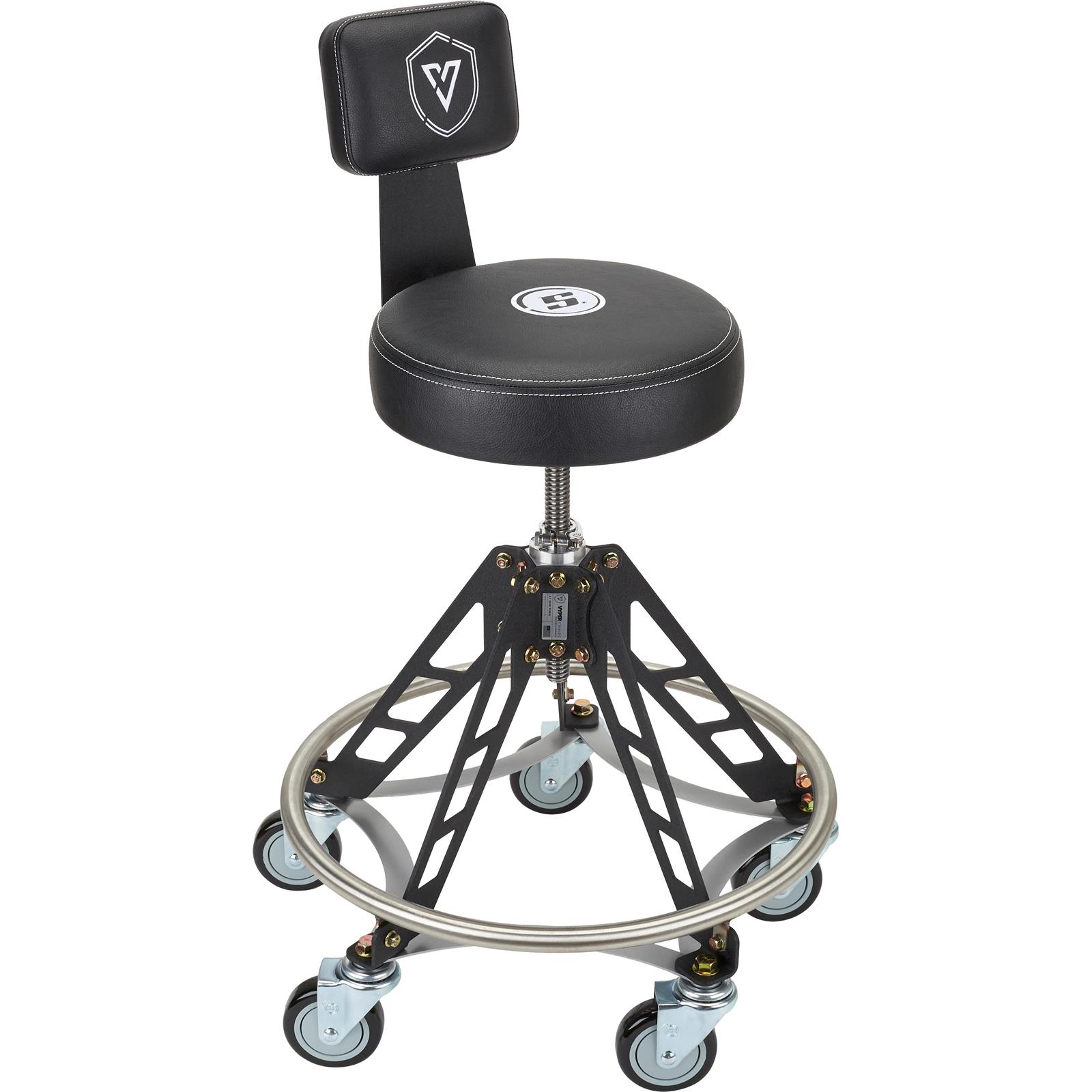 Speedway Motors Vyper Elevated Steel Max Rolling Stool W/Backrest
