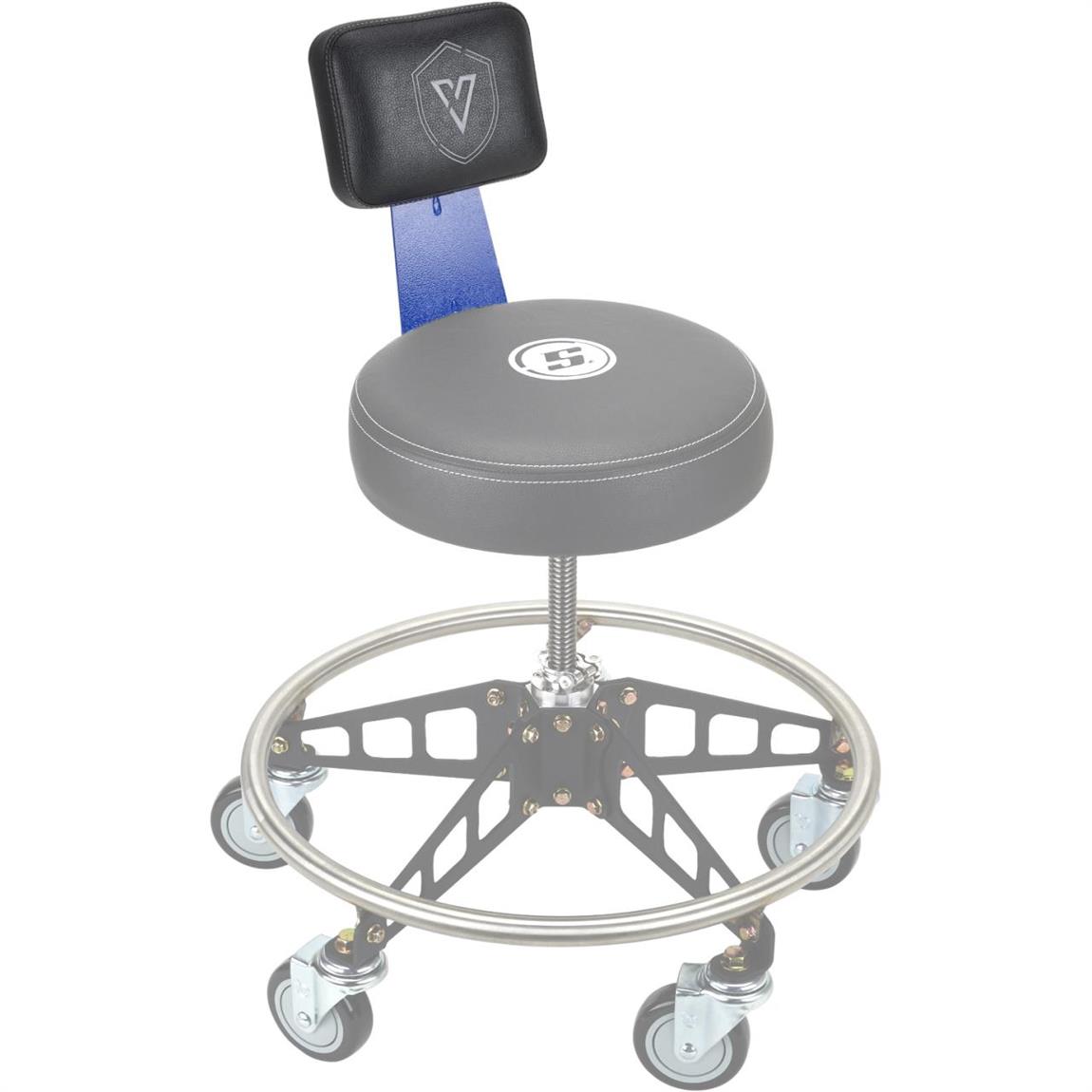 Speedway Motors Vyper Black Backrest With Blue Arm