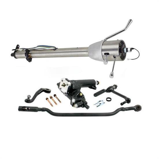 1955-56 Chevy Power Steering Conv Kit w/Plain Tilt/Shift Column